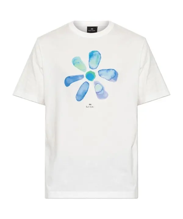 Paul Smith Abstract Flower Print T-shirt