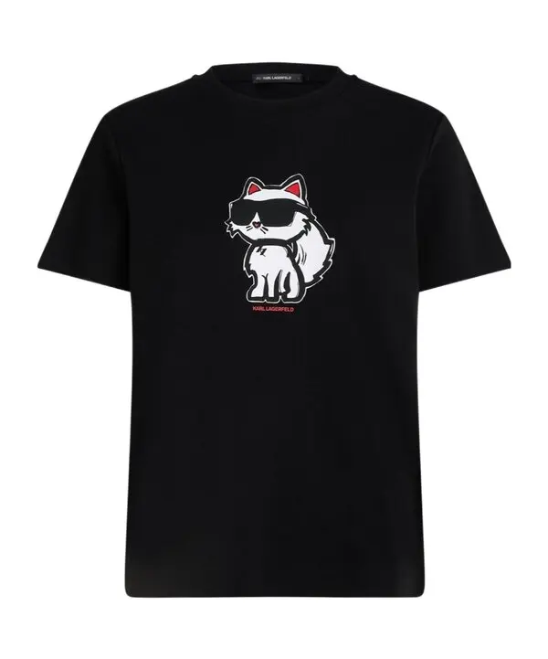 Karl Lagerfeld Ikon Choupette T-shirt - Black