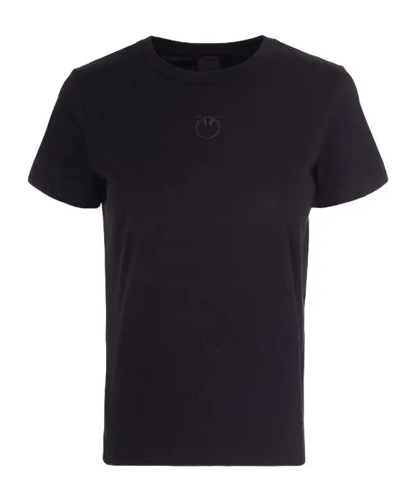Pinko Embroidered Logo Crewneck T-shirt