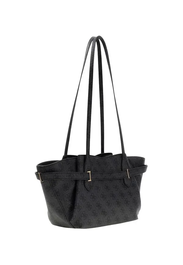 Guess Yesba Monogram-pattern Buckle-detail Tote Bag