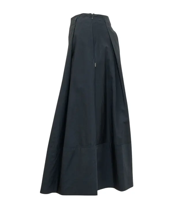 Woolrich Pleated Poplin Maxi Skirt