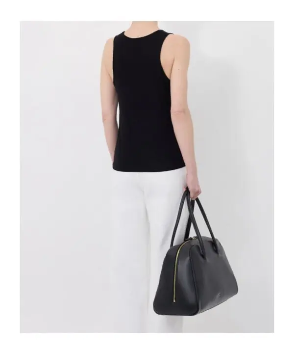 Loulou De Saison Albia Jersey Tank Top - Black