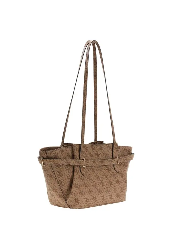 Guess Yesba Monogram-pattern Padlock-detail Shoulder Bag