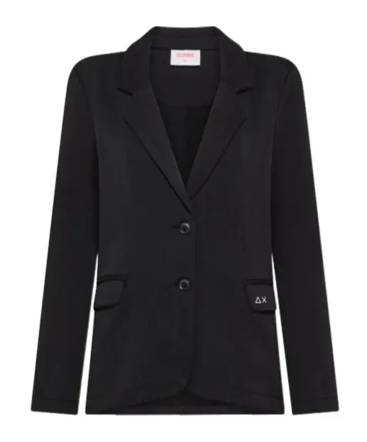 SUN 68 Basic Fleece Blazer - Black