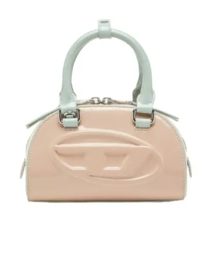 DIESEL® 1 Dr Dome Embossed Logo Crossbody Bag - Pink