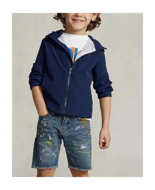 Polo Ralph Lauren Zip-up Hooded Jacket With Embroidered Logo