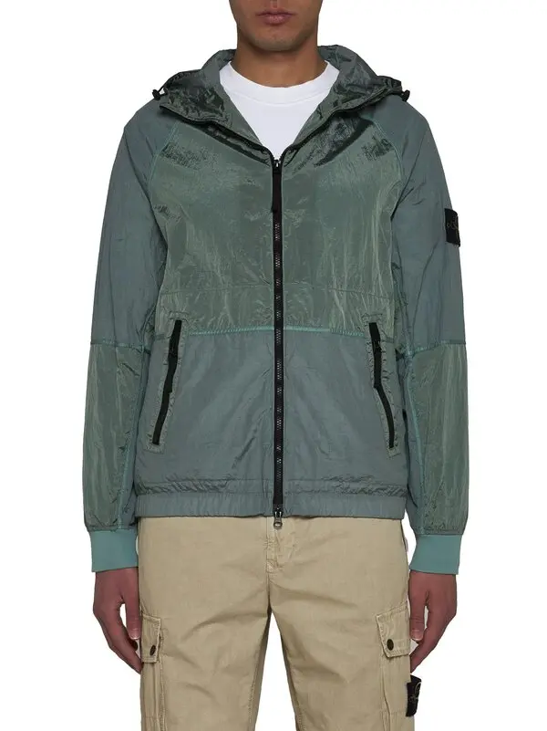Stone Island Compass Patch Hooded Jacket