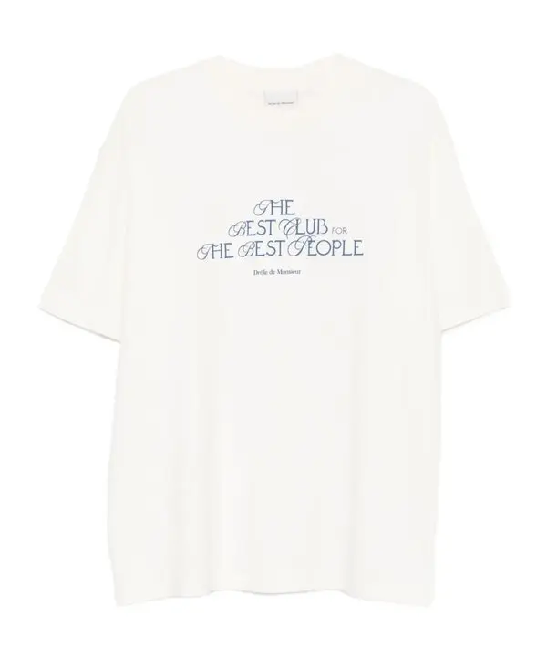 Drole De Monsieur Text-print T-shirt