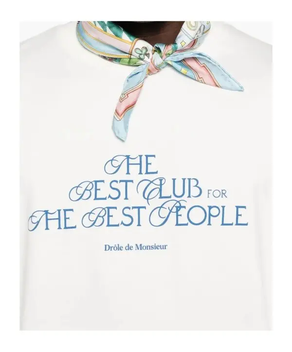 Drole De Monsieur Text-print T-shirt