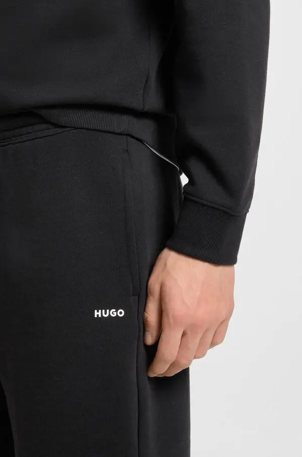 Hugo Boss Logo Printed Drawstring Bermuda Shorts