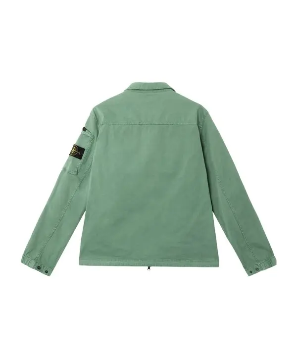 Stone Island Overshirt With Zip Fastening