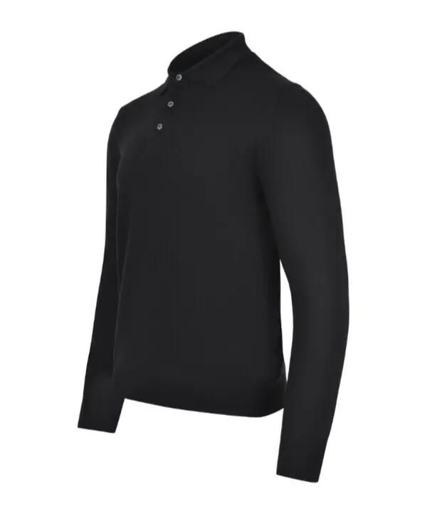 Tagliatore Palmer Long-sleeved Knitted Polo Shirt