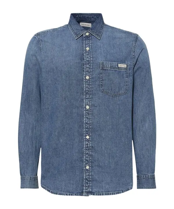 Calvin Klein Denim Button-up Shirt - Blue