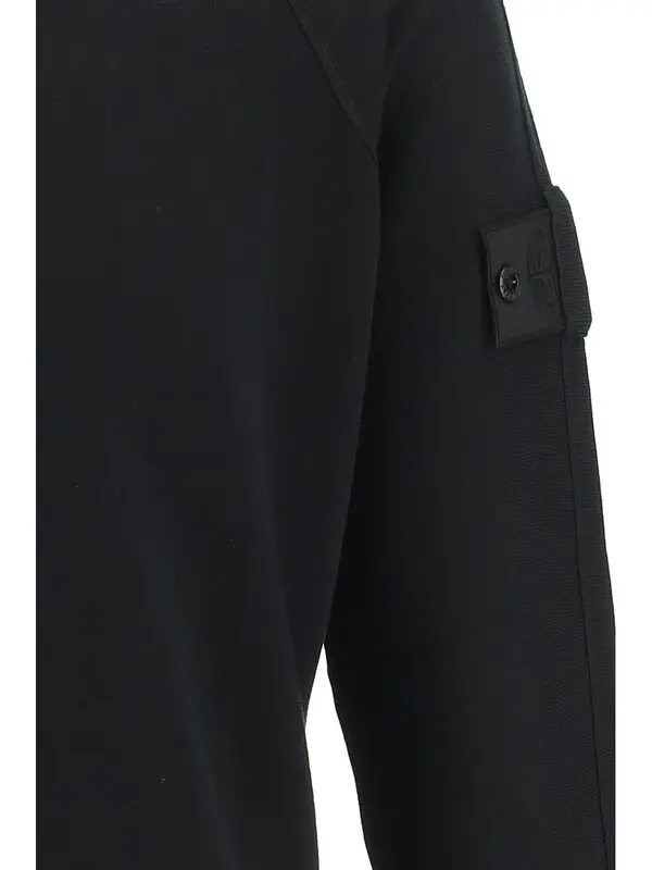 Stone Island Crewneck Sweatshirt With Logo Patch