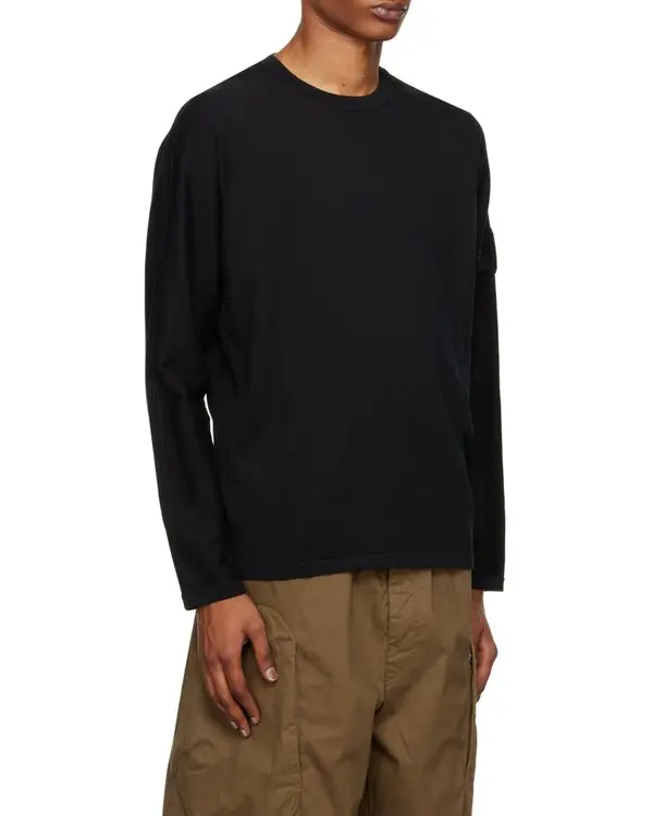 Stone Island Crewneck Sweatshirt With Logo Patch