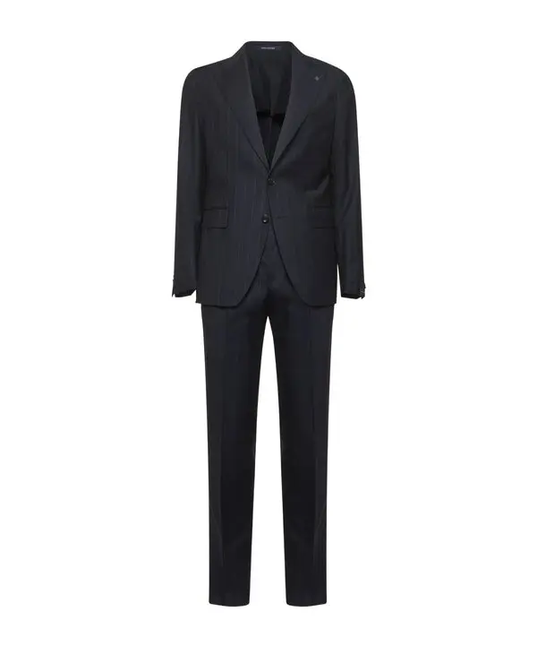 Tagliatore Single Breasted Striped Two-piece Suit