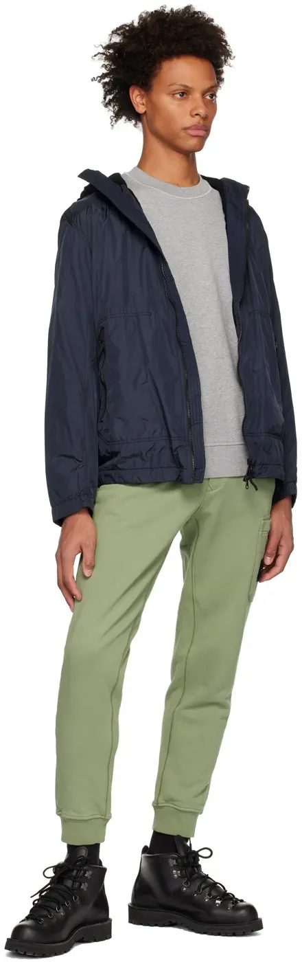 Stone Island Logo Patch Zip-up Jacket