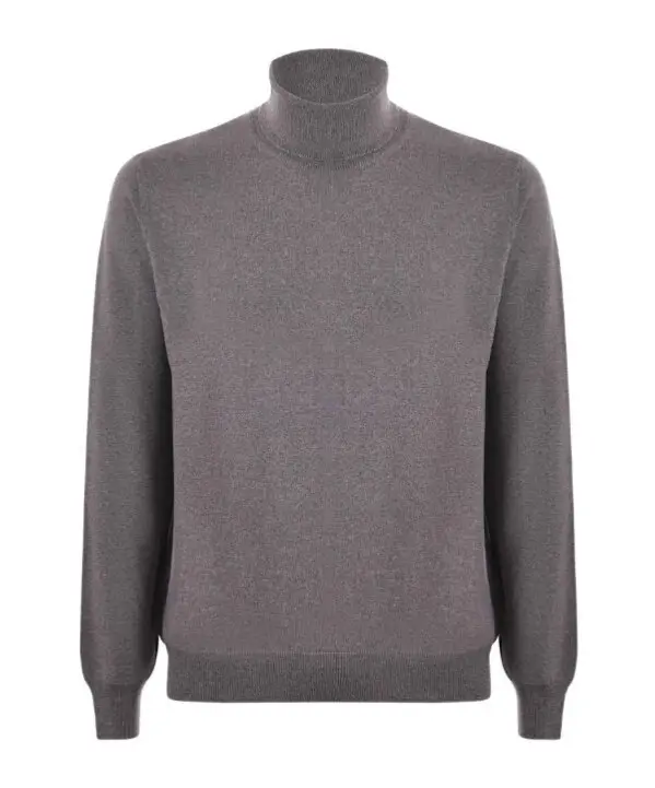 Tagliatore Miles High Neck Knitwear - Gray