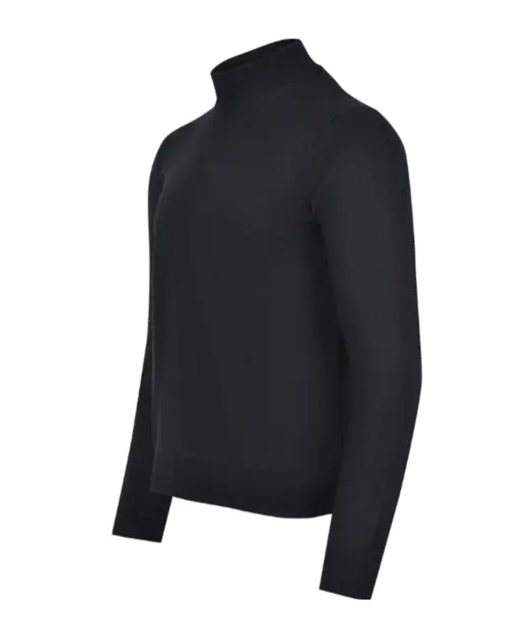 Tagliatore High Neck Knitted Jumper With Ribbed Details