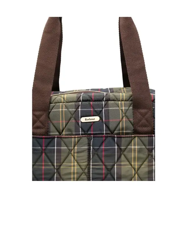 Barbour Wetherham Quilted Tartan-pattern Tote Bag