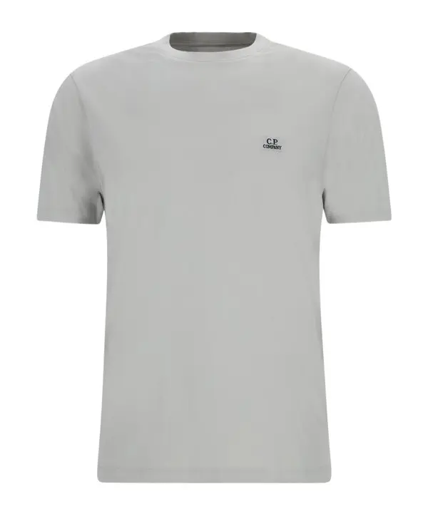 C.P. COMPANY Logo Patch Crewneck T-shirt - Gray