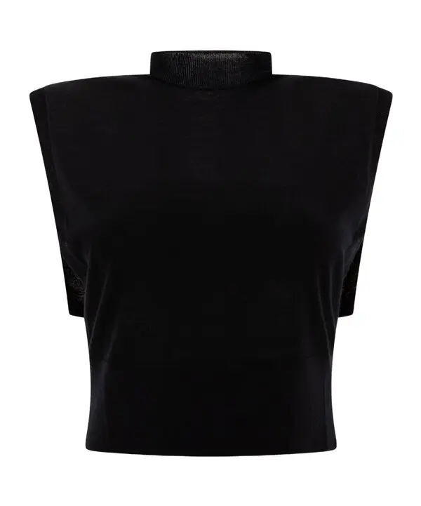 Sportmax High Neck Sleeveless Jumper