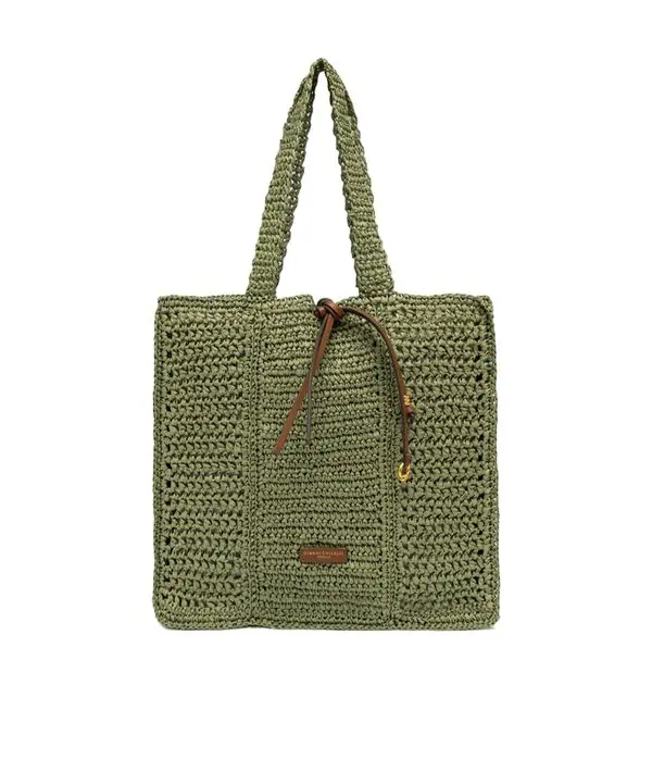 GIANNI CHIARINI Nefeli Crochet Tote Bag - Green