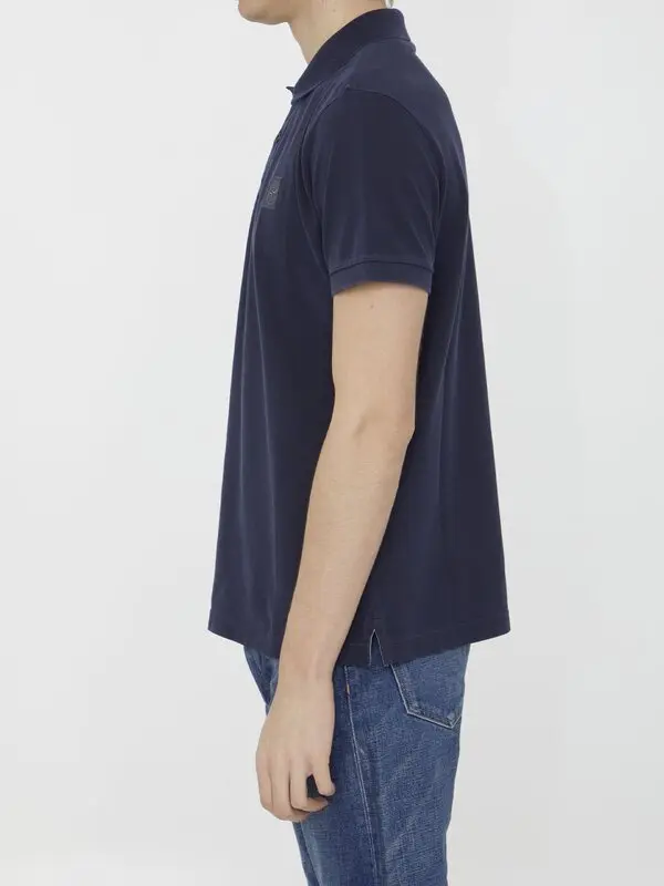 Stone Island Compass Patch Short-sleeved Polo Shirt
