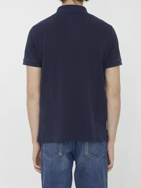 Stone Island Compass Patch Short-sleeved Polo Shirt