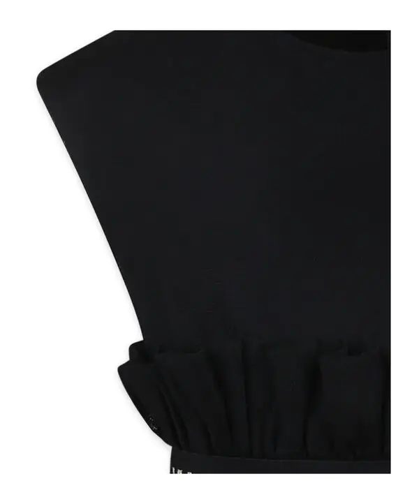 Karl Lagerfeld Sleeveless Dress With Logo Waistband