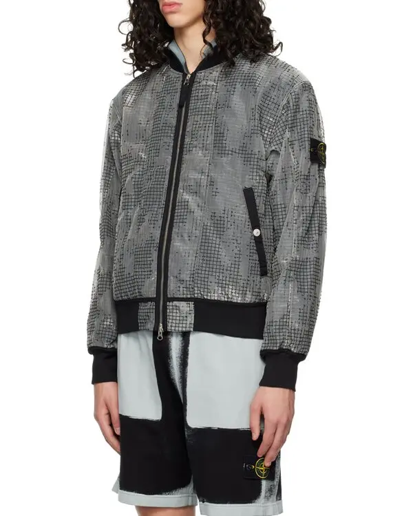 Stone Island Zipped Bomber Jacket