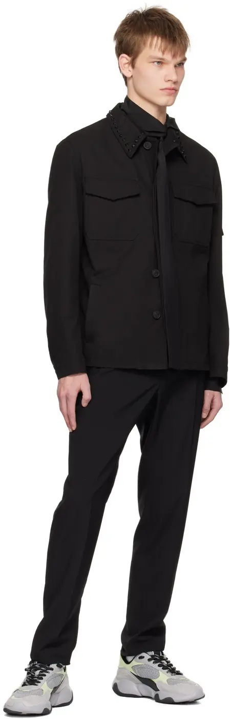 Valentino Garavani Stud Detailed Long-sleeved Shirt