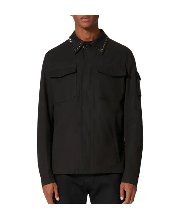 Valentino Garavani Stud Detailed Long-sleeved Shirt