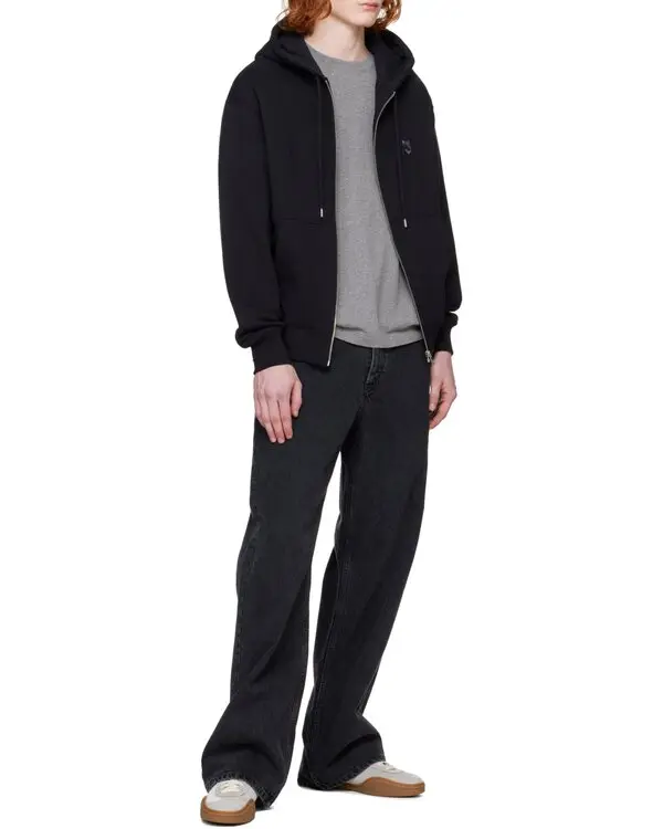 Maison Kitsuné Zip-up Drawstring Hoodie