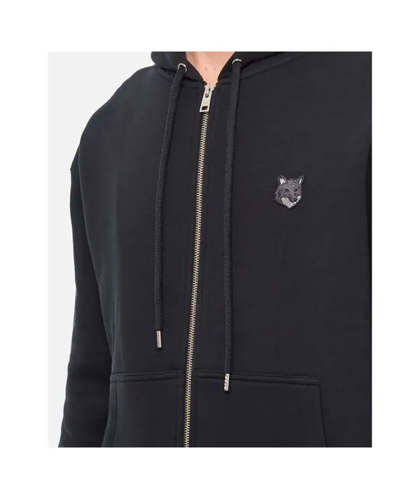 Maison Kitsuné Zip-up Drawstring Hoodie