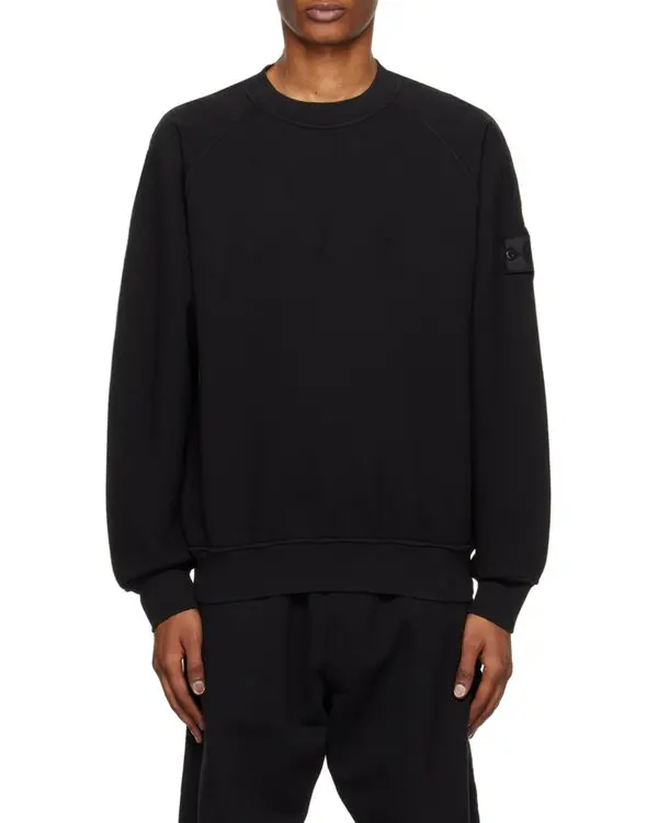 Stone Island Logo-patch Cotton Jumper