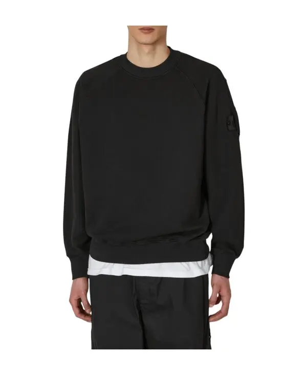 Stone Island Logo-patch Cotton Jumper