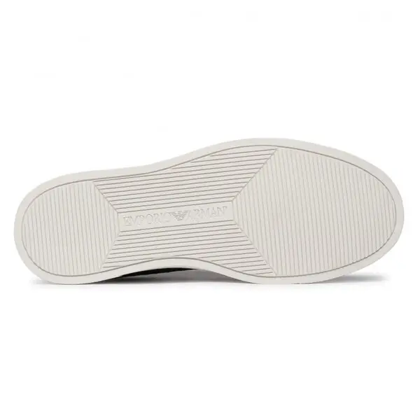 Emporio Armani Round Toe Lace-up Sneakers