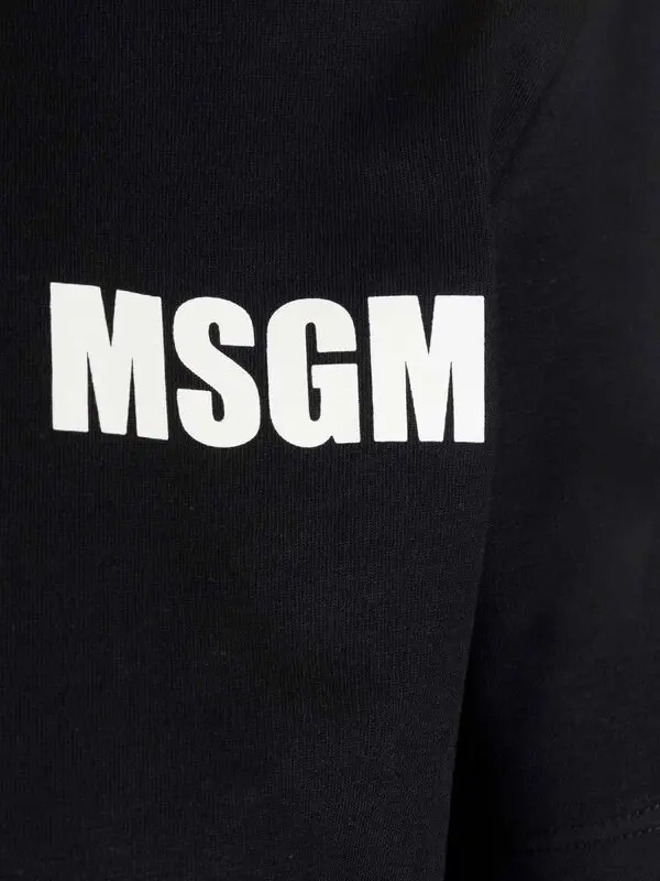 MSGM Logo Printed Crewneck T-shirt