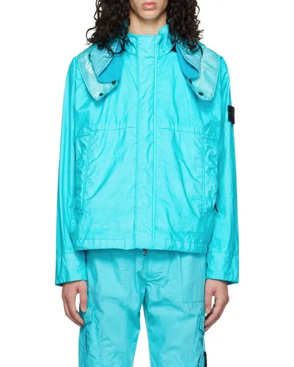 Stone Island Logo Patch Zipped Jacket