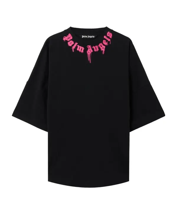 Palm Angels Curved-logo Cotton T-shirt