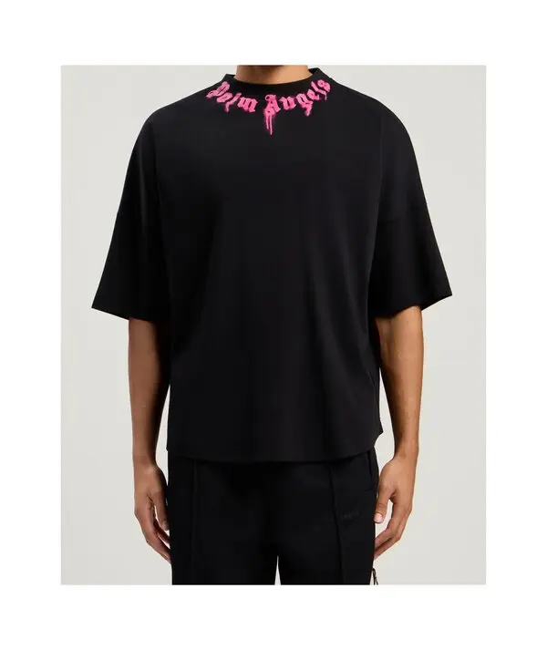 Palm Angels Curved-logo Cotton T-shirt