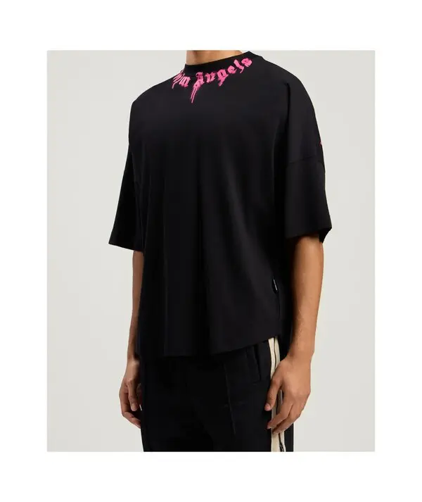 Palm Angels Curved-logo Cotton T-shirt