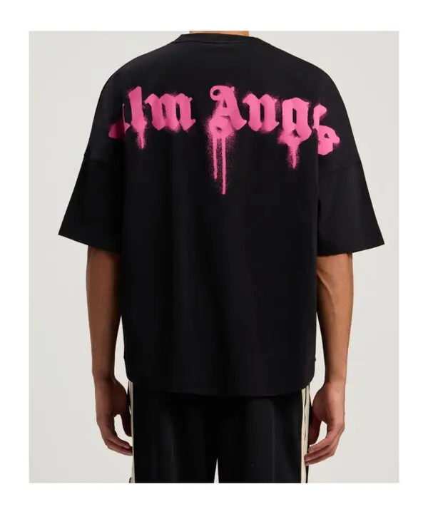 Palm Angels Curved-logo Cotton T-shirt