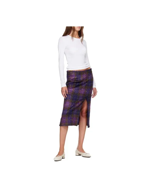 GANNI Rib Long-sleeve Top With Crew Neck