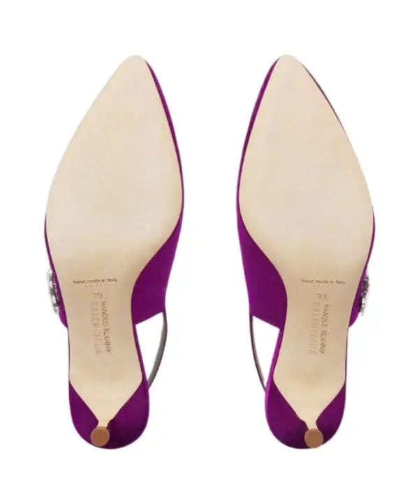 BALENCIAGA X MANOLO BLAHNIK Balenciaga Manolo Blahnik Slingback In Violet