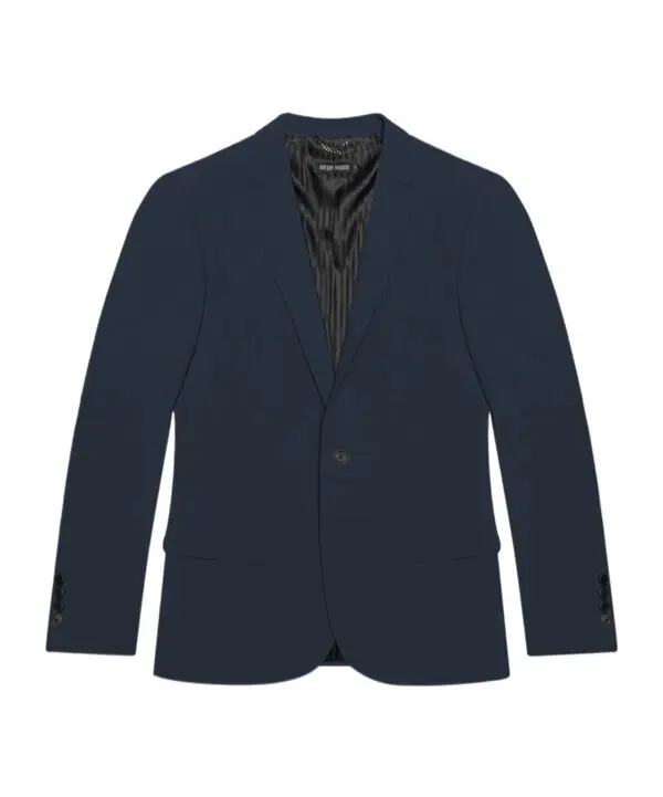 ANTONY MORATO Slim Fit Stretch Viscose Blend Blazer - Black