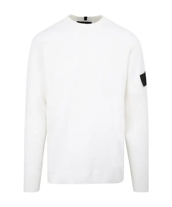 Stone Island Logo-patch Crew Neck Pullover