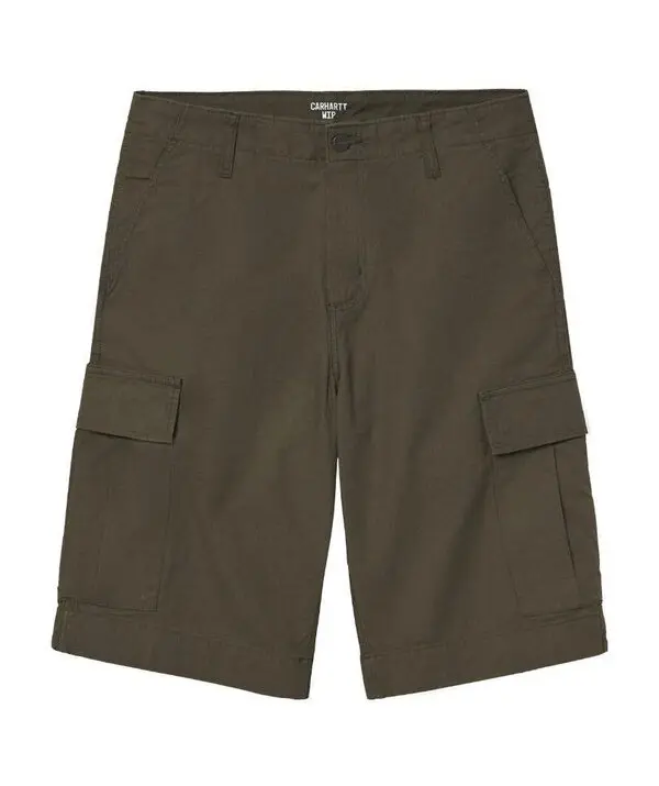Carhartt Work In Progress Logo Patch Cargo Shorts - Green