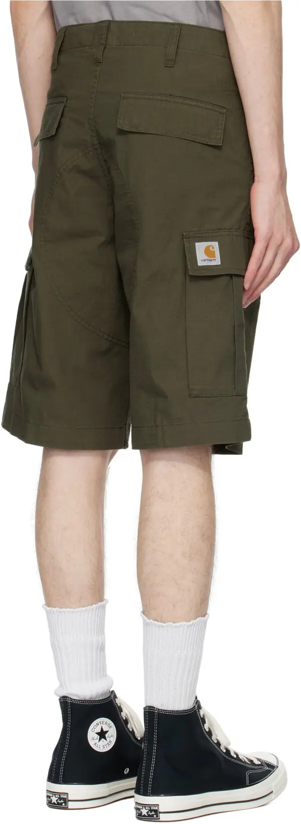 Carhartt Work In Progress Logo Patch Cargo Shorts